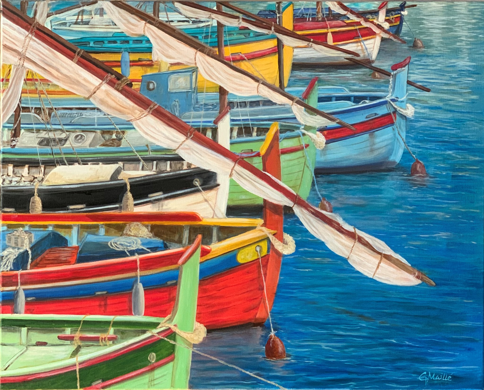 Dockside Boat Ballet – The Online Art Gallery